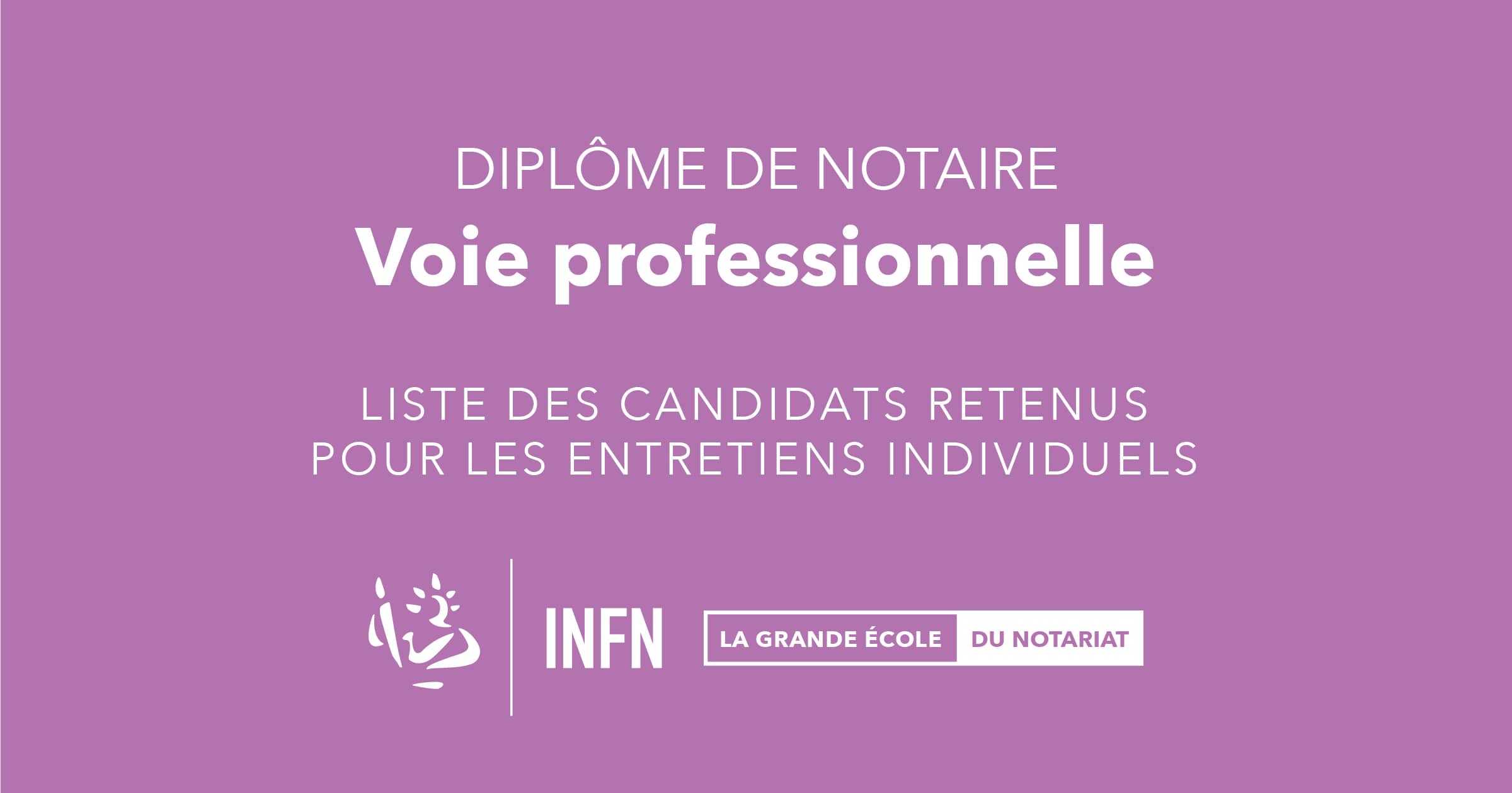 Voie professionnelle - Liste des candidats retenus pour les entretiens ...