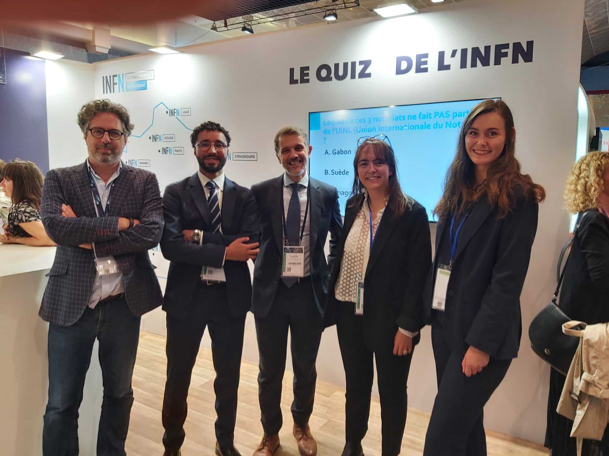 Les étudiants de l'INFN de Paris au congrès des notaires de Deauville ...